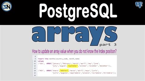 Part 3 How To Update The Postgresql Array Datatype Value When You Do