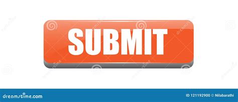 Submit Button Orange Stock Illustration Illustration Of Final 121192900