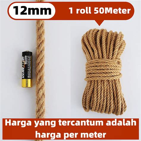 Jual Tali Goni Mm Hemp Rope Tali Tambang Tali Tambang Tali Serat Goni Tali Mendong