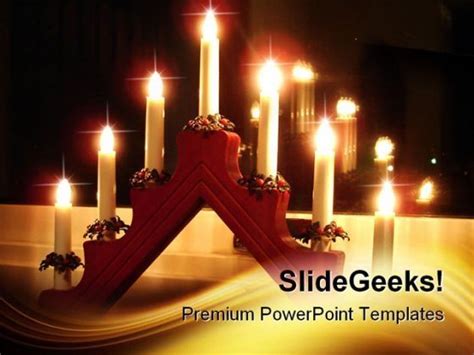 Swedish Advent Lights Festival Powerpoint Templates And Powerpoint Backgrou