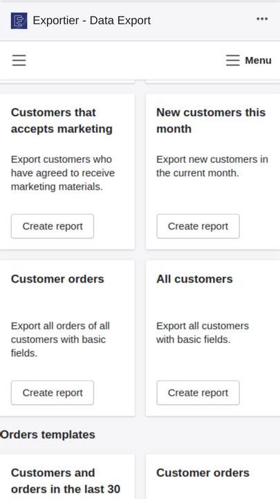 Exportier ‑ Data Export Shopify Data Export To Csvexcel With