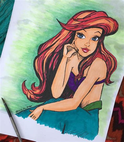 The Little Mermaid Ariel Drawing