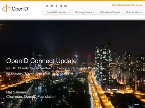 PPT OpenID Connect Update PowerPoint Presentation Free Download ID 1576997