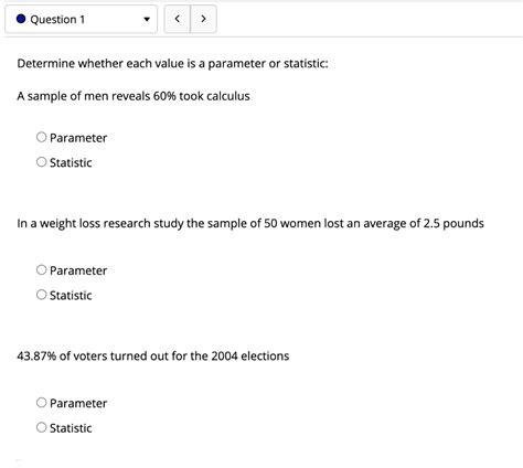 Solved Question Determine Whether Each Value Is A Chegg