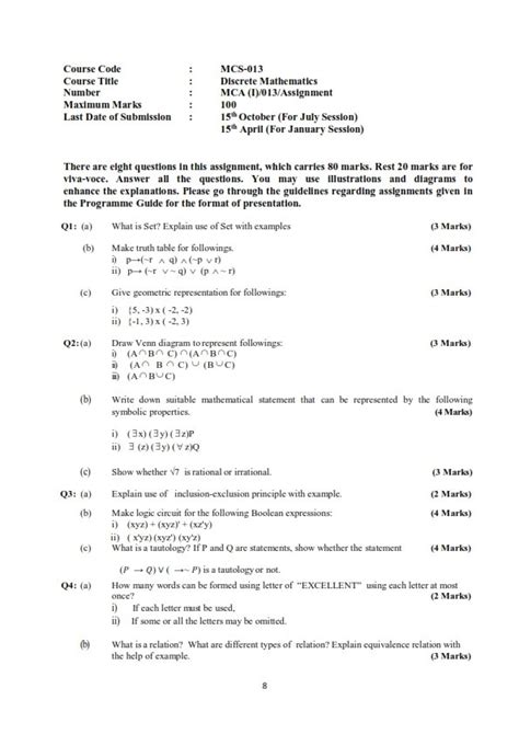 IGNOU MCS Solved Assignment English Medium IGNOU Solved Assignment