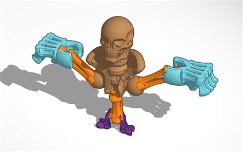 3d Design Spooky Scary Skeleton Tinkercad