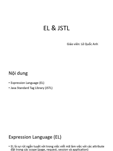 El Jstl Pdf