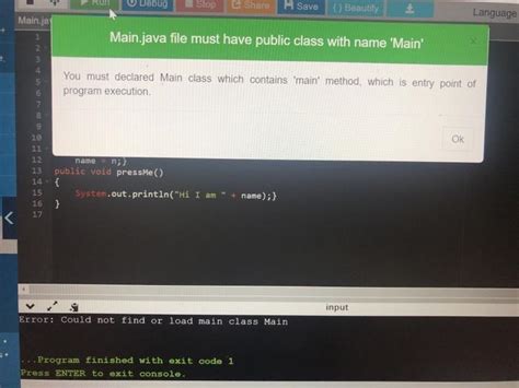 Solved Debug Slop Share H Save 1 Beautify Ž Language