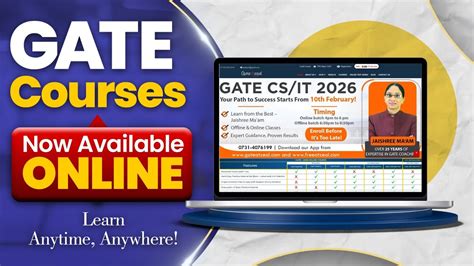 best online course for gate cse gate cse 2026 gate cse lectures gate cse preparation