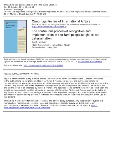 Henriksen John B The Continuous Process Of Recognition And