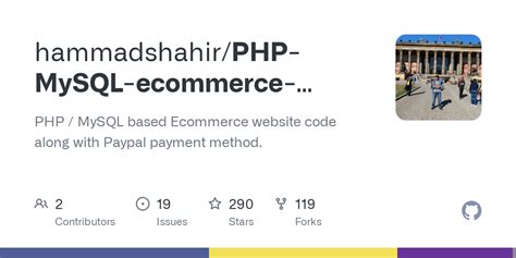 github hammadshahir php mysql ecommerce website php mysql based