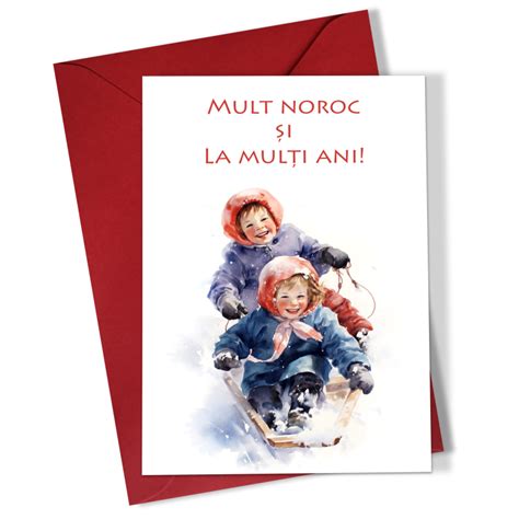 Set Felicitari De Craciun X Cm Cu Plic Rosu Inclus Fc Gift Art