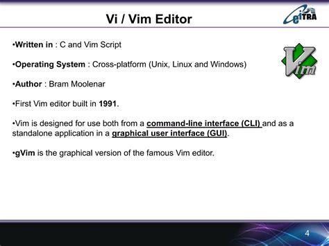 Different Types Of Editors In Linux Ppt
