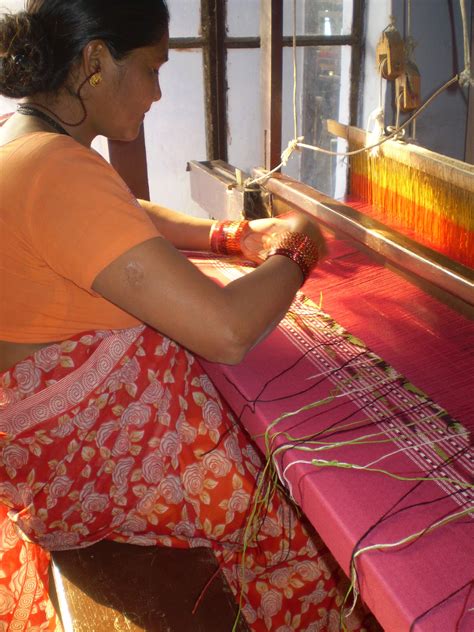 Weaving A Traditional Shawl Using Hand Knotting Technique