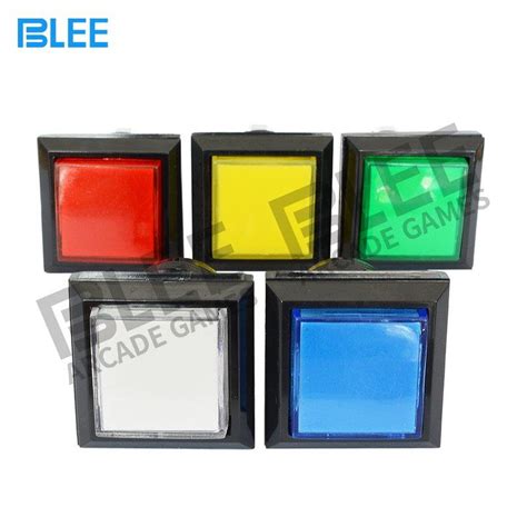 Small Size Square Arcade Button With LED BLEE
