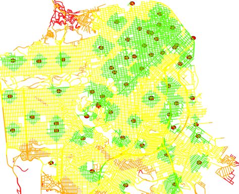 qgis create isochrones from streets with distance values geographic information systems