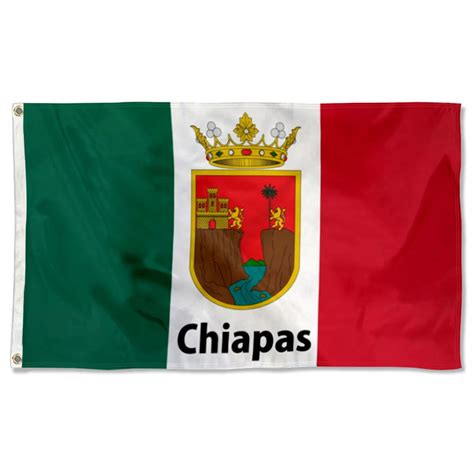 Chiapas Mexico State Flags Polyester 3x5 Ft Banner
