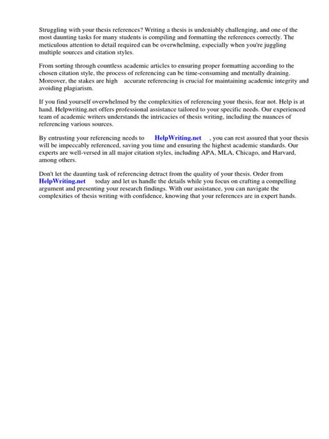 References Thesis Example Pdf Thesis Apa Style