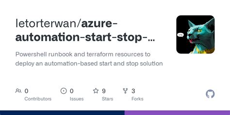 github letorterwan azure automation start stop vm powershell runbook