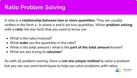 Ratio Problem Solving Math Steps Examples And Questions