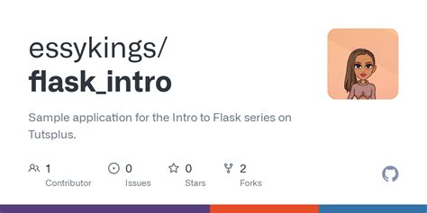 Github Essykingsflaskintro Sample Application For The Intro To