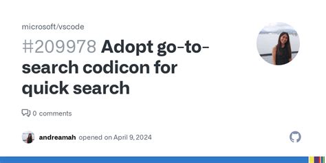 adopt go to search codicon for quick search · issue 209978 · microsoft