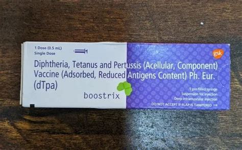 Boostrix Diphtheria Tetanus Pertussis Vaccine 0 5 Ml At ₹ 1130 Box In