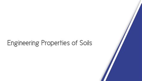 Engineering Properties Of Soil