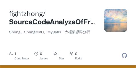 GitHub fightzhong SourceCodeAnalyzeOfFrameWork SpringSpringMVCMyBatis三大框架源码分析