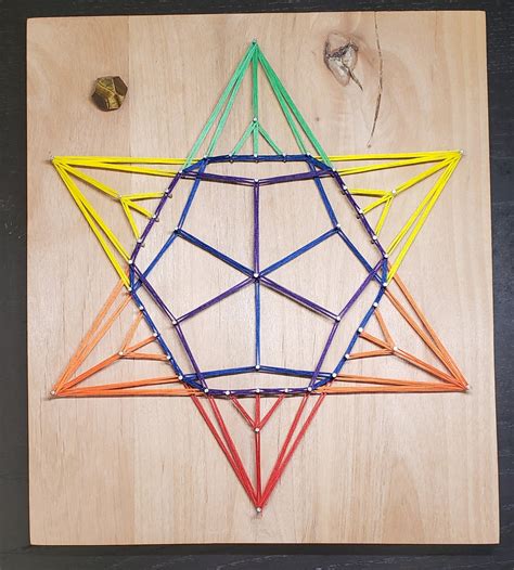 Dodecahedron String Art Metatrons Cube Etsy