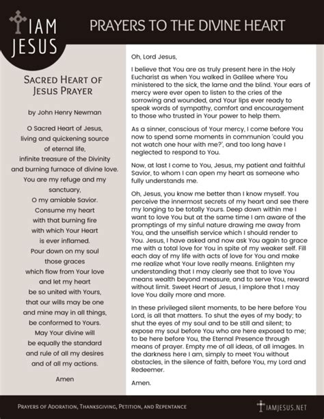 Consecration Prayer To The Sacred Heart Of Jesus I Am Jesus