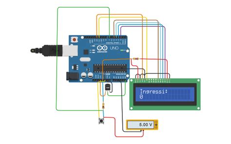 circuit design primo esercizio sul circuito tmp tinkercad