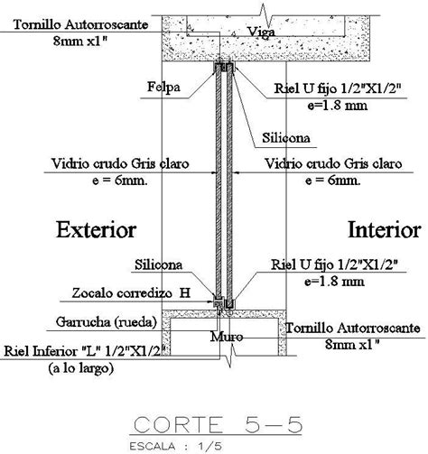 Cross Section 5 5 Of Structural Member In Detail Autocad Drawing Dwg