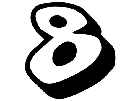 Цифра 8 в картинках для детей Лёгкие рисунки для срисовки