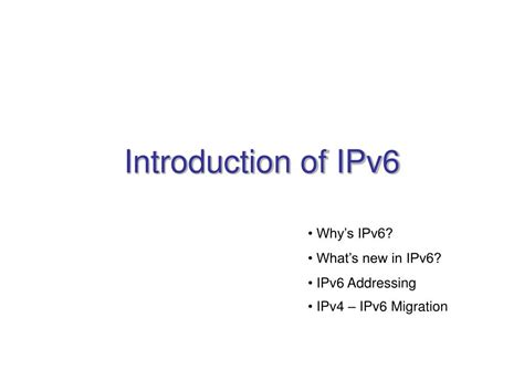 PPT Introduction Of IPv PowerPoint Presentation Free Download ID