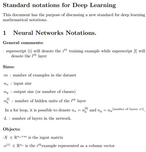 Deep Learning 1 0 0 5 Standard Notations In Deep Learning