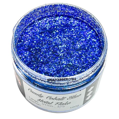 Flake King Candy Cobalt Blue Metal Flake Spraygunner