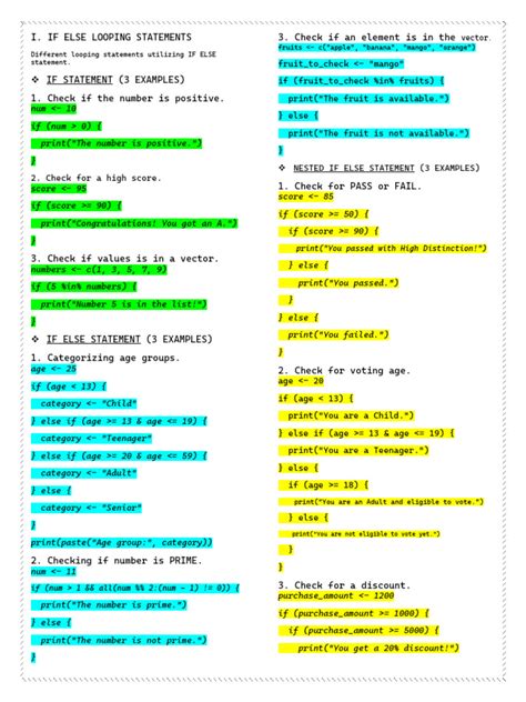 Looping Statement Printout Pdf Mathematics Computer Programming