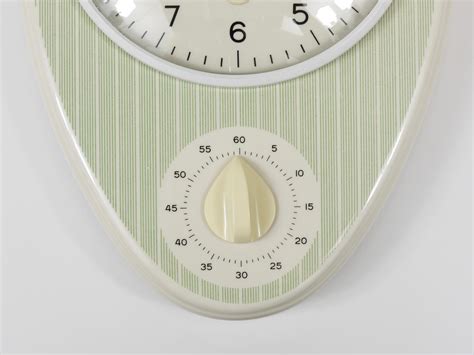 Junghans Striped Max Bill Style Midcentury Wall Clock And Timer