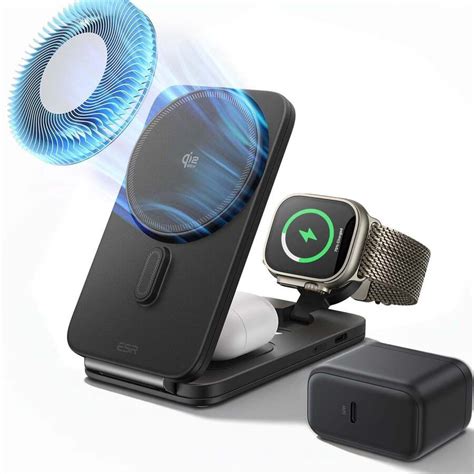 Esr Cryoboost Foldable Qi2 3 In 1 Magnetic Charging Station 25w Us