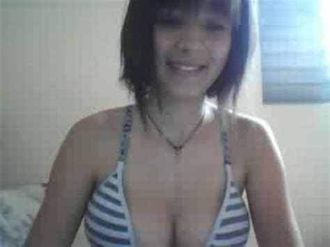 Xxx Twitcam Brunette Camgirl Stripping For Her Audience And Showing