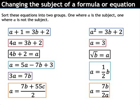 Rearranging Formulas And Equations Ticktockmaths