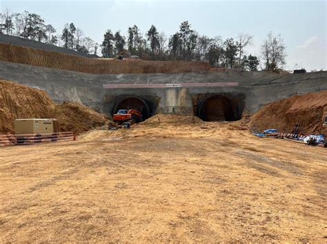 เปิดไซต์ก่อสร้างรถไฟสายใหม่ เด่นชัย เชียงราย เชียงของ คืบ 0 75 โชว์ไฮไลต์ขุดอุโมงค์ยาวสุด 6 2 กม