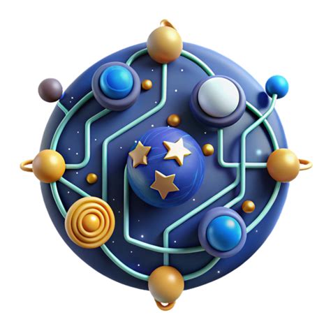 Celestial Sphere 3d Abstract Space Art 55924524 Png