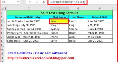 How To Split Cells Using Excel Formula Step By Step Excel Solutions