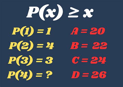 Px Is A 4th Degree Polynomial With Real Coefficients Can You Pick