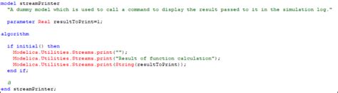 Displaying Results In The Simulation Log From A Function In Dymola Blog