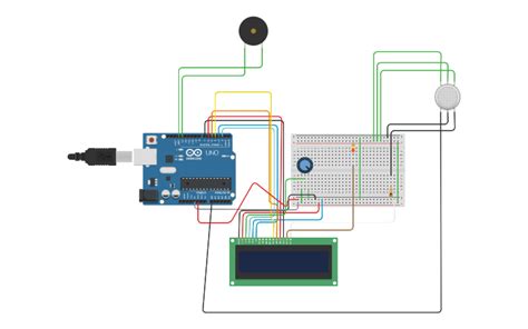 Circuit Design Sensor Gas Tinkercad