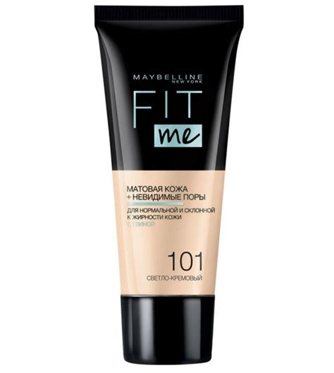 Мейбелин / Maybelline - Тональный крем Fit me тон 101 Светло-кремовый ...