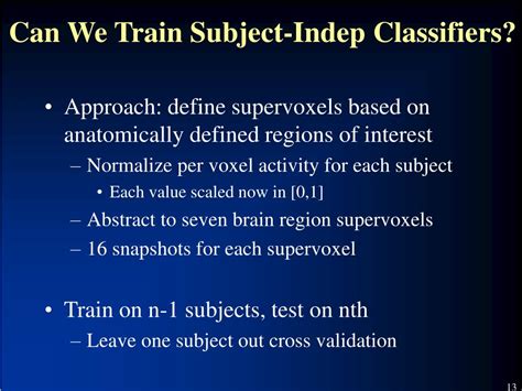Ppt Classifying Instantaneous Cognitive States From Fmri Data Powerpoint Presentation Id 6685490